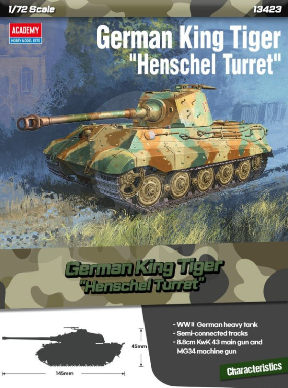 Battle-Models > Academy 13423 German King Tiger Henschel Turret 1:72